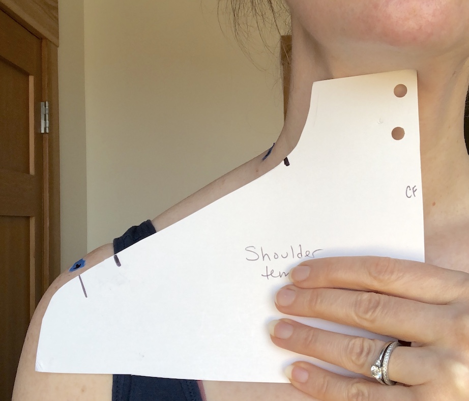 How to make a shoulder template – The Crooked Hem