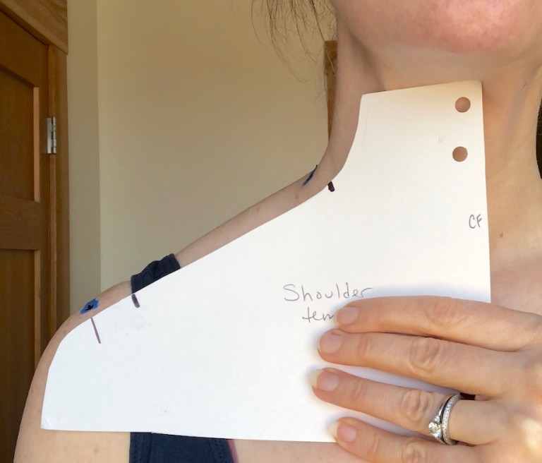 How to make a shoulder template – The Crooked Hem