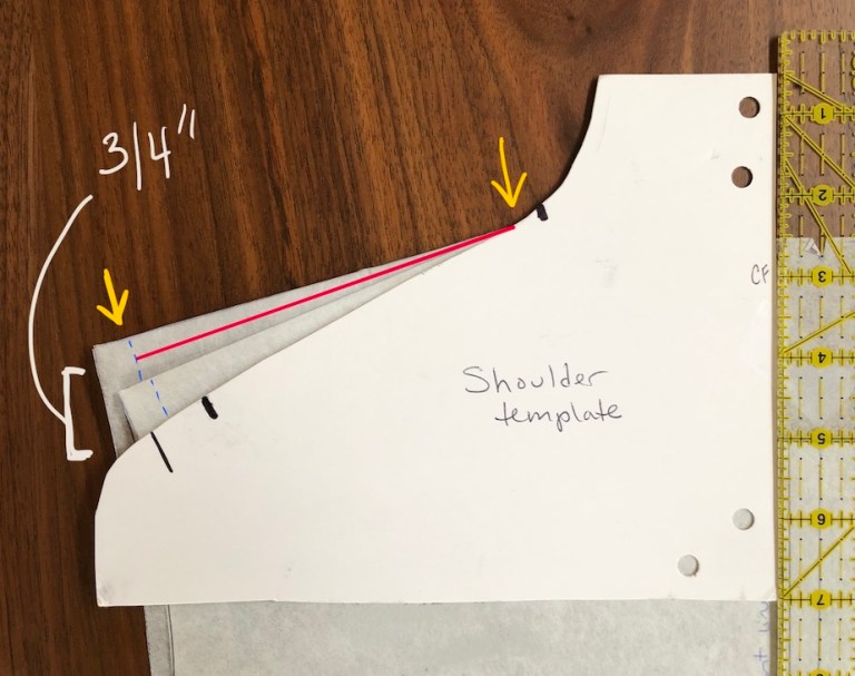 How to make a shoulder template – The Crooked Hem