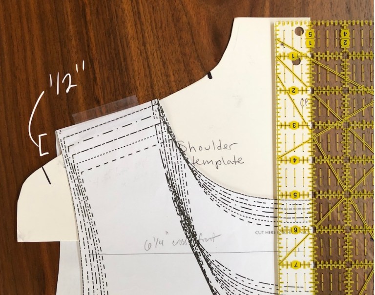 How to make a shoulder template – The Crooked Hem