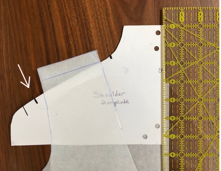 How to make a shoulder template – The Crooked Hem
