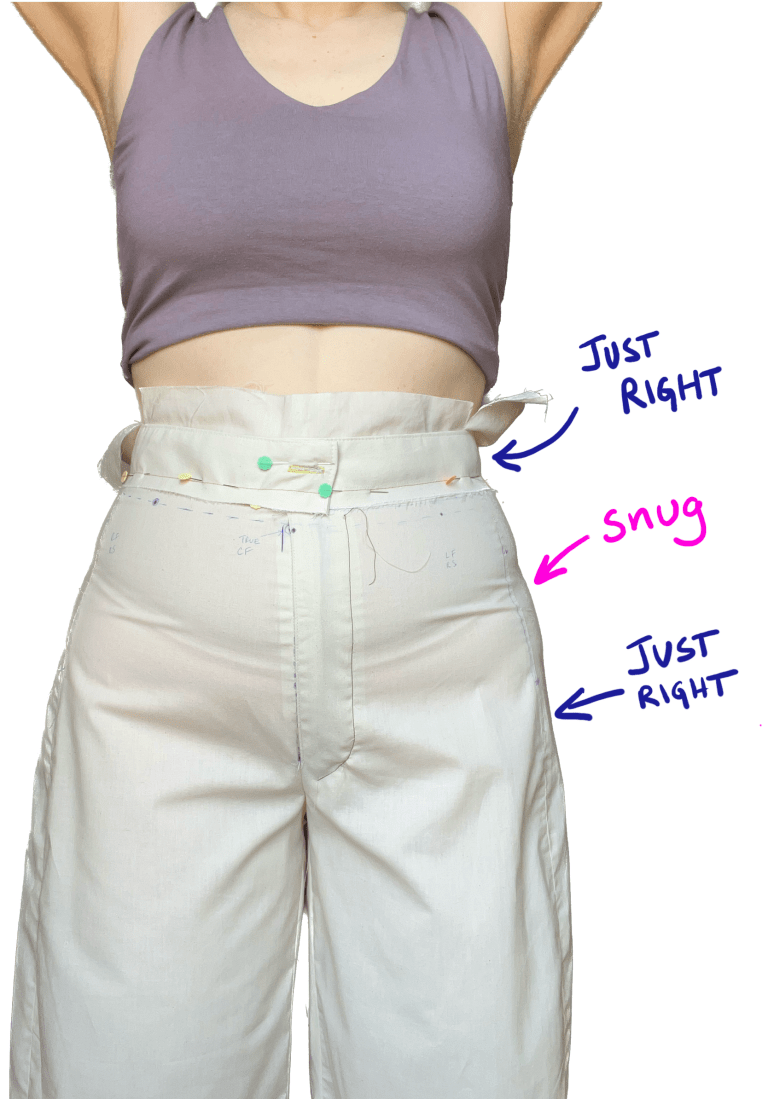 Top Down Center Out with the Coe Trousers – The Crooked Hem